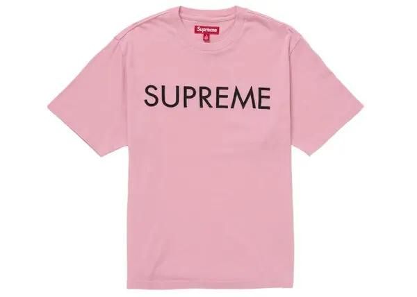 Supreme Capital Short Sleeve Top - Pink