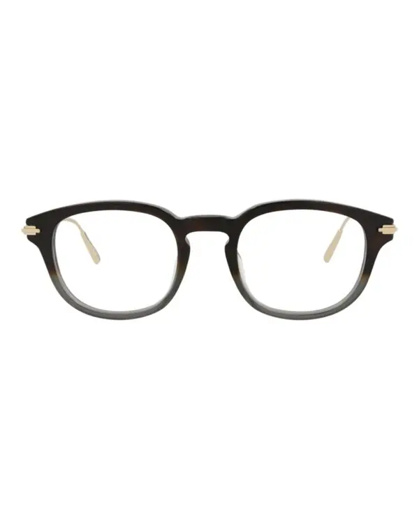 Dior Round-frame Acetate Optical Frames - Havana Gold Transparent (dm50030i/49/056)