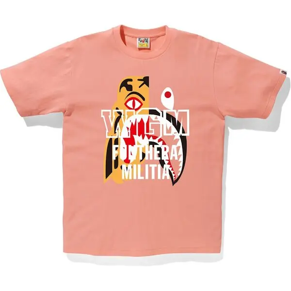 A BATHING APE Tiger Shark Tee Shirt Fw18 - Pink