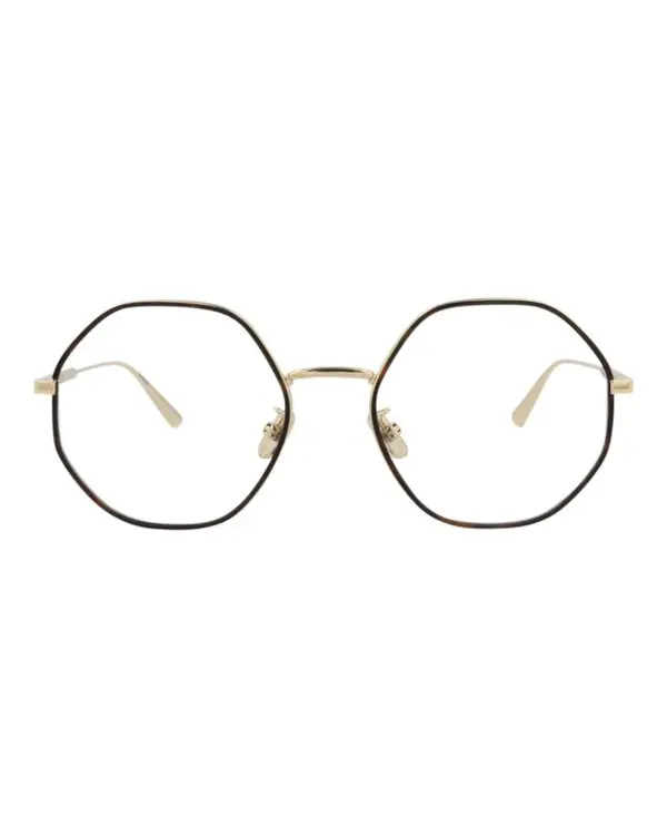 Dior Round-frame Optical Frames - Gold Gold Transparent (cd50019u/53/030)