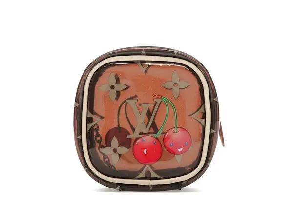 LOUIS VUITTON X Takashi Murakami Cherry Cube Coin Purse - Crystal Monogram