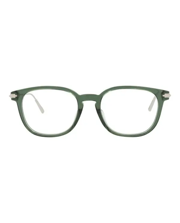 Dior Acetate Round Frame Optical Frames - Green Silver Transparent (dm50043i/51/096)