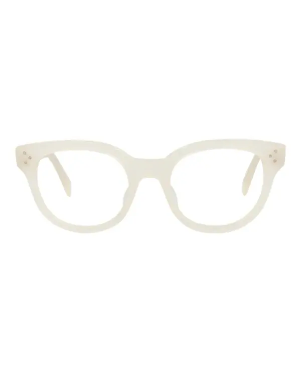 Celine Round-frame Acetate Optical Frames - Ivory Ivory Transparent (cl50109i/51/025)