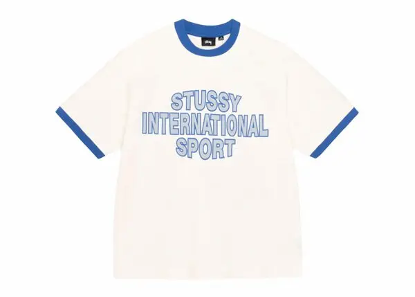 StÜssy Sport Ringer Tee Shirt - Off White