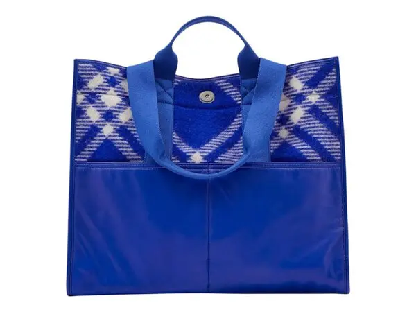 Burberry Check Pattern Shopper Tote Bag