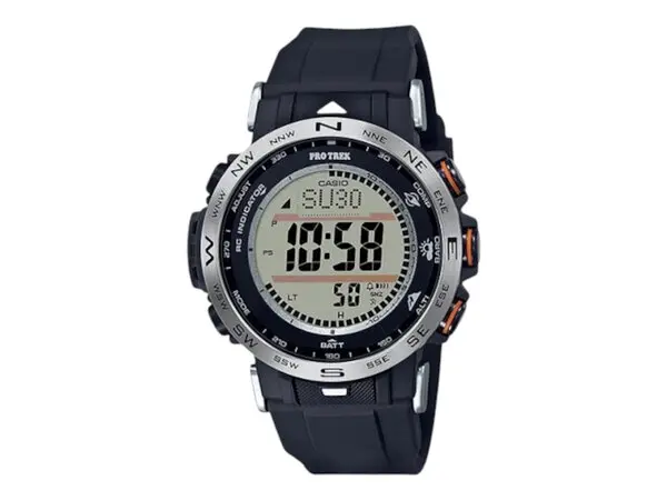 Casio Pro Trek Prw301a Digital Watch - Stainless Steel