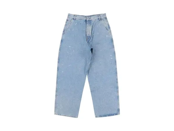 Off-White Wide Leg Tapered Jeans