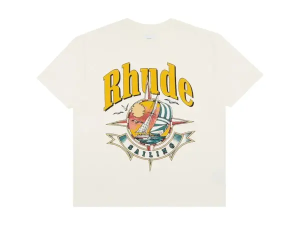 Rhude Port De T-shirt - Vintage White