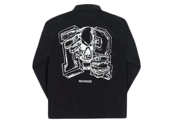 REVENGE Broken R Coaches Jacket - Black