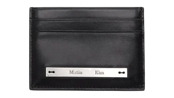 MATIN KIM Vintage Card Wallet - Black