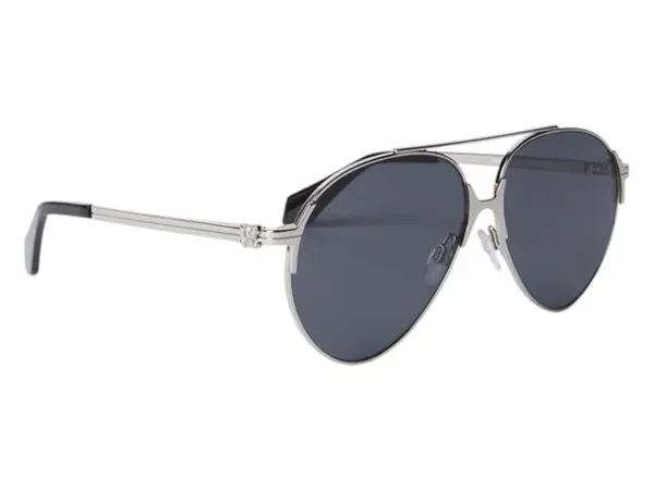 Palm Angels Elkton Sunglasses - Silver Dark Grey (peri060s24met0017207)