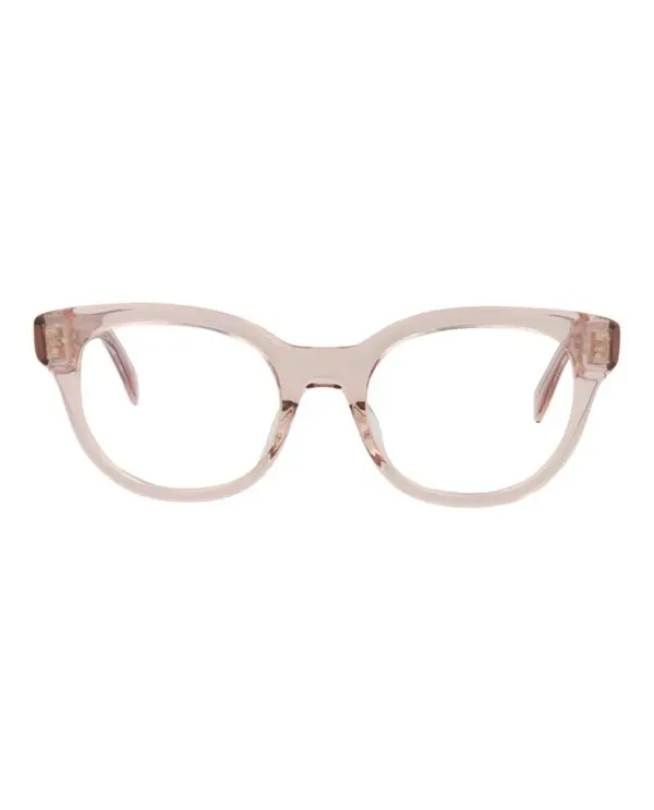 Celine Round-frame Acetate Optical Frames - Pink Pink Transparent (cl50109i/51/072)