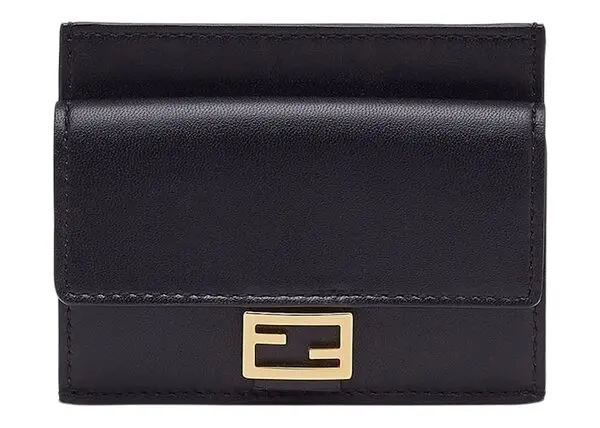 Fendi By Marc Jacobs Baguette Card Holder Black Nappa Leather Card Holder - Multicolor