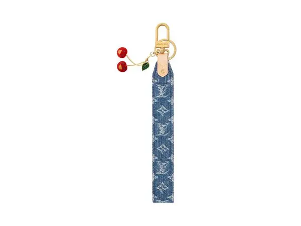 LOUIS VUITTON X Takashi Murakami Denim Cherry Dragonne - Denim Monogram