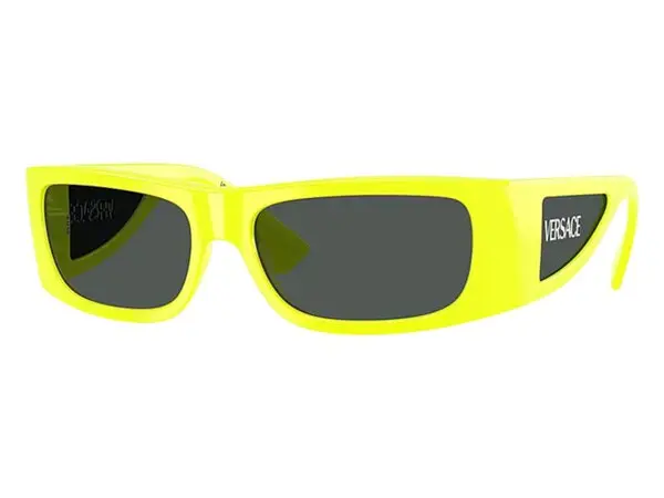 Versace Rectangle Full Rim Sunglasses - Yellow Fluo (ve4482 544987)