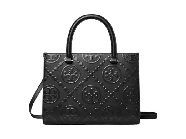 Tory Burch T Monogram Embossed Square Tote