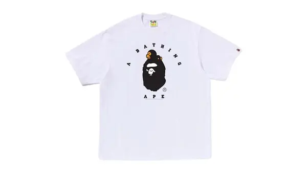A BATHING APE Milo College Relaxed Fit Ii Tee Shirt - White