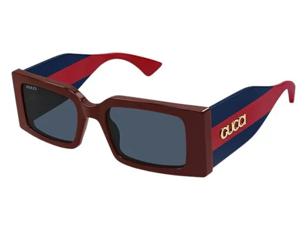 Gucci Square Sunglasses - Burgundy/blue/red (gg1860s 003)
