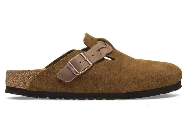 BIRKENSTOCK Boston Braided Suede Clogs