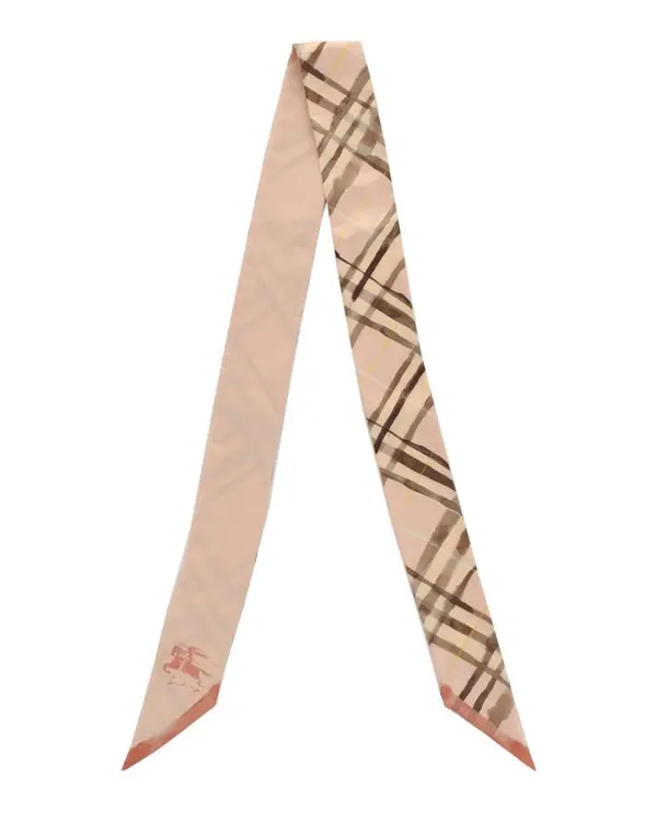 Burberry Watercolor Check Silk Scarf - Teacup