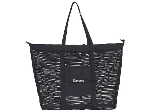 【完全未開封】supreme Mesh Tote Bag Black Supreme Mesh Tote Bag - Black | Editorialist