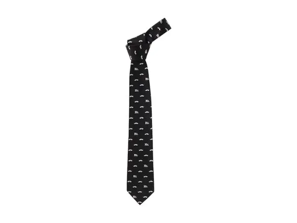 A BATHING APE Mr. Bathing Ape Pattern Tie - Black