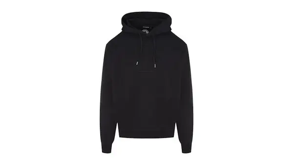 Dsquared2 Cool Fit Embossed Maple Leaf Logo Hoodie - Black