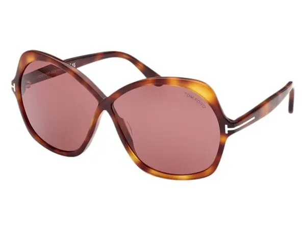 TOM FORD Butterfly Frame Sunglasses - Havana (ft1013 52y)
