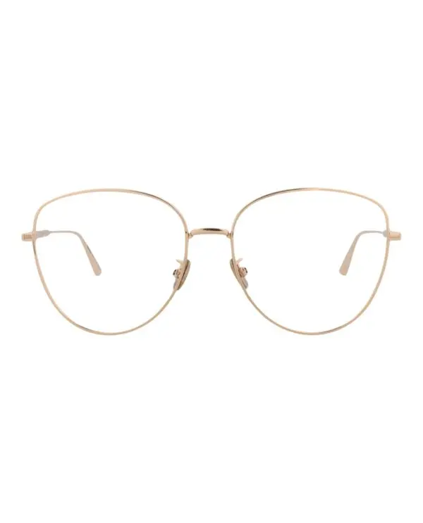 Dior Round-frame Metal Optical Frames - Gold Gold Transparent (cd50031u/58/029)