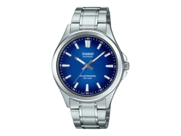 Casio Solar Powered Timepiece - Stainless Steel