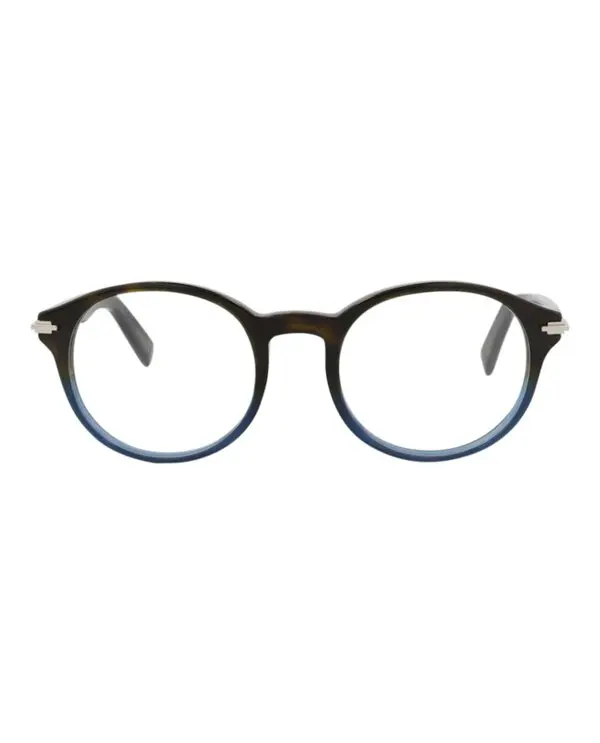 Dior Round Frame Acetate Optical Frames - Havana Havana Transparent (dm50009i/51/056)