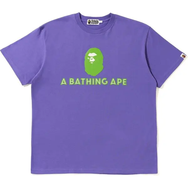 A BATHING APE Relaxed Mad Face Tee Shirt - Purple