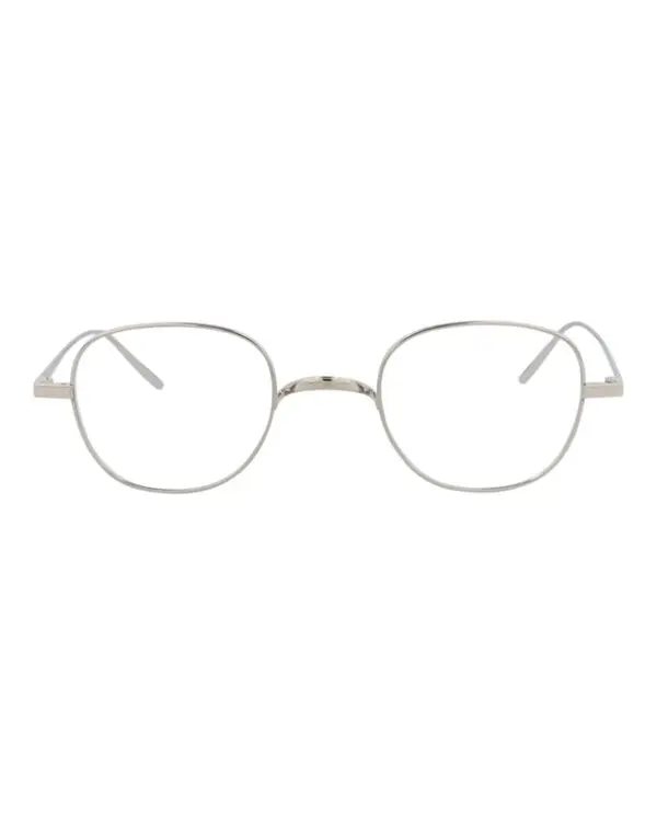 Givenchy Round-frame Titanium Optical Frames - Palladium Palladium Transparent (gv50017u/45/016)