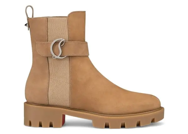 CHRISTIAN LOUBOUTIN Cl Chelsea Booty Lug Flat - Roca
