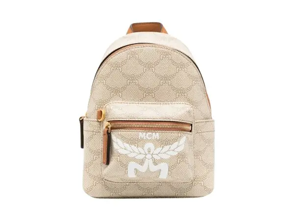 Mcm Stark Lauretos Xmini Backpack - Oatmeal