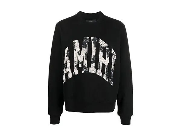 Amiri Collegiate Logo Crewneck Sweatshirt