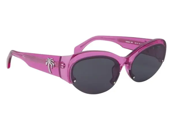 Palm Angels Palmdale Sunglasses - Pink Dark Grey (peri054s24pla0013007)