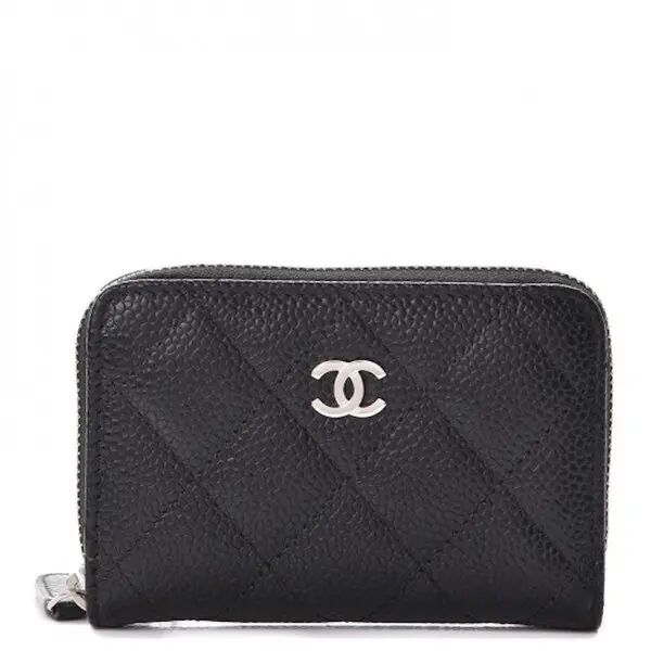 Chanel Zip Coin Purse Quilted - Multicolor
