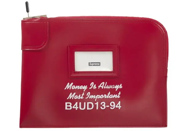 Supreme Leather Pouch - Red