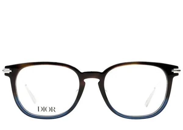 Dior Round-frame Optical Frames - Havana Silver Transparent (dm50043i/51/056)