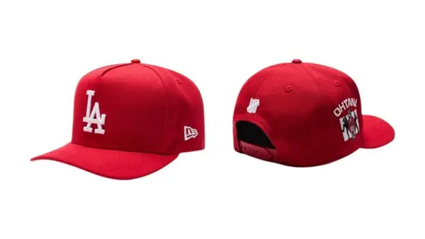 UNDEFEATED X New Era Dodgers 9fifty Af Curve Cap - Red