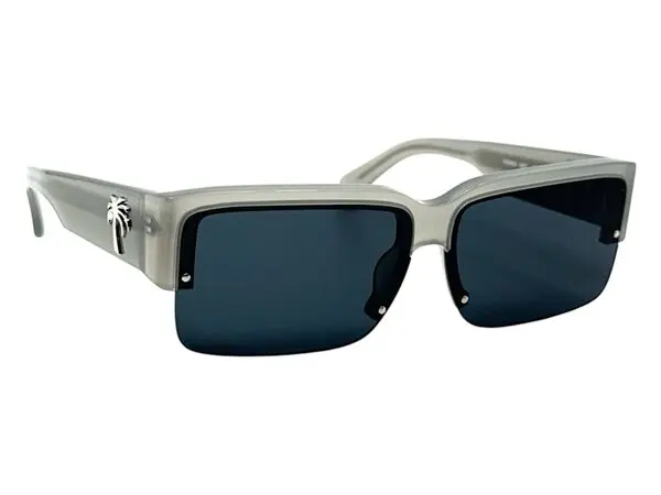 Palm Angels Drain Sunglasses - Grey Dark Grey (peri053s24pla0010907)