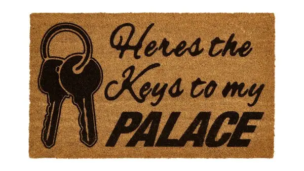 PALACE Key To My Door Mat - Brown