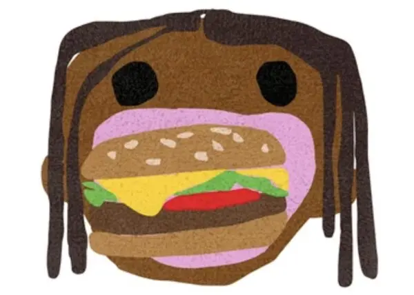 TRAVIS SCOTT X Mcdonalds Cj Burger Mouth Rug - Multicolor