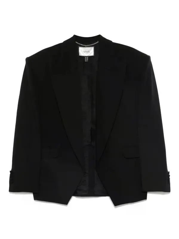 NISSA Oversized Blazer With Shoulder Pads