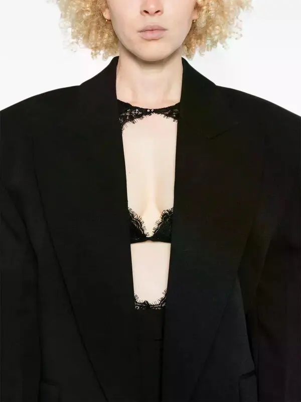 NISSA Oversized Blazer With Shoulder Pads
