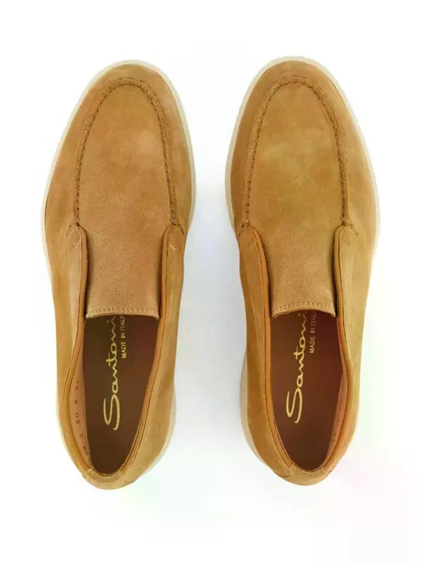 Santoni Suede Slip-on Desert Boots