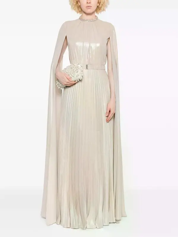 NISSA Cape-design Maxi Dress