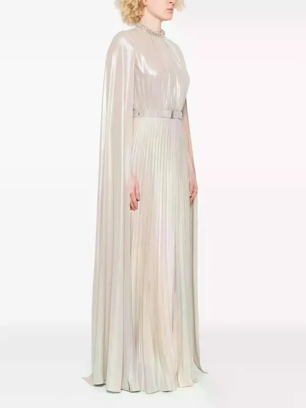 NISSA Cape-design Maxi Dress