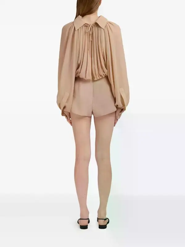 Marni Puff Sleeve Gathered Jumpsuit